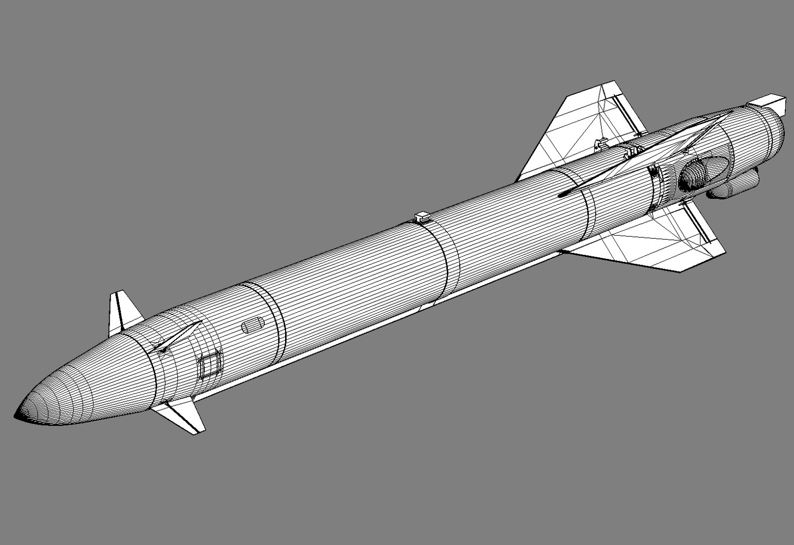 Kh-25 Missiles 3d Max
