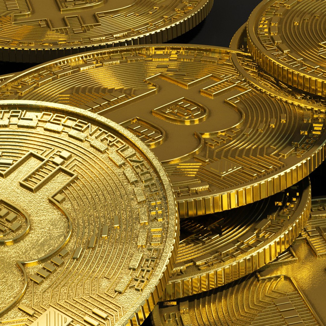 Physical bitcoin modeled model - TurboSquid 1287425