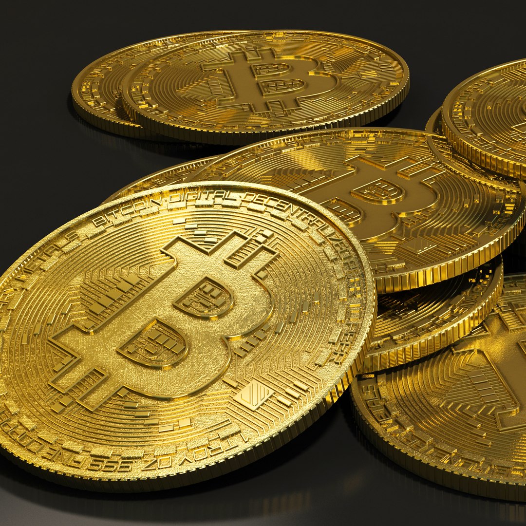 Physical bitcoin modeled model - TurboSquid 1287425