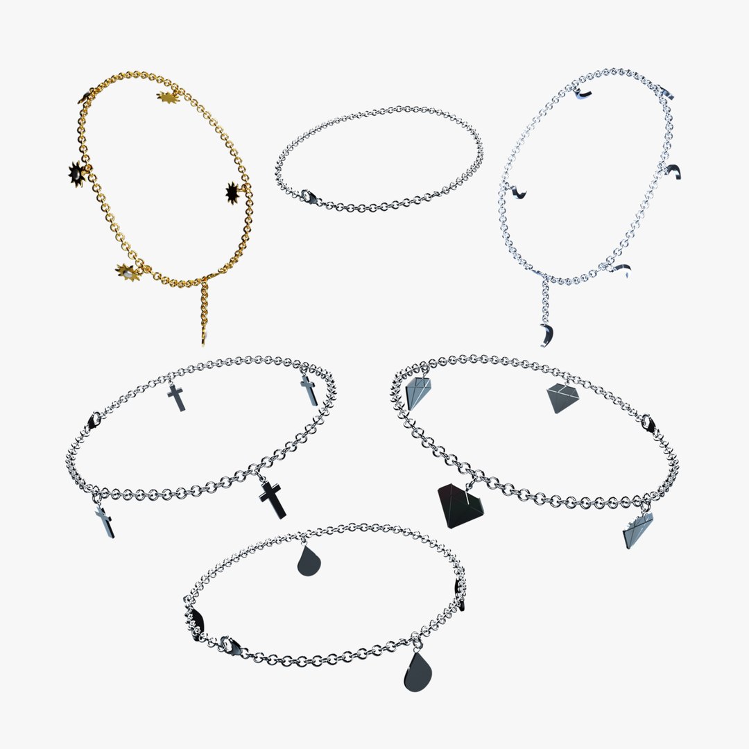 Charm Bracelets 3D model - TurboSquid 1876246