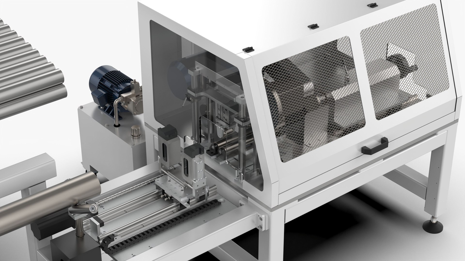 3D Automatic Pipe Cutting Machine - TurboSquid 2014609