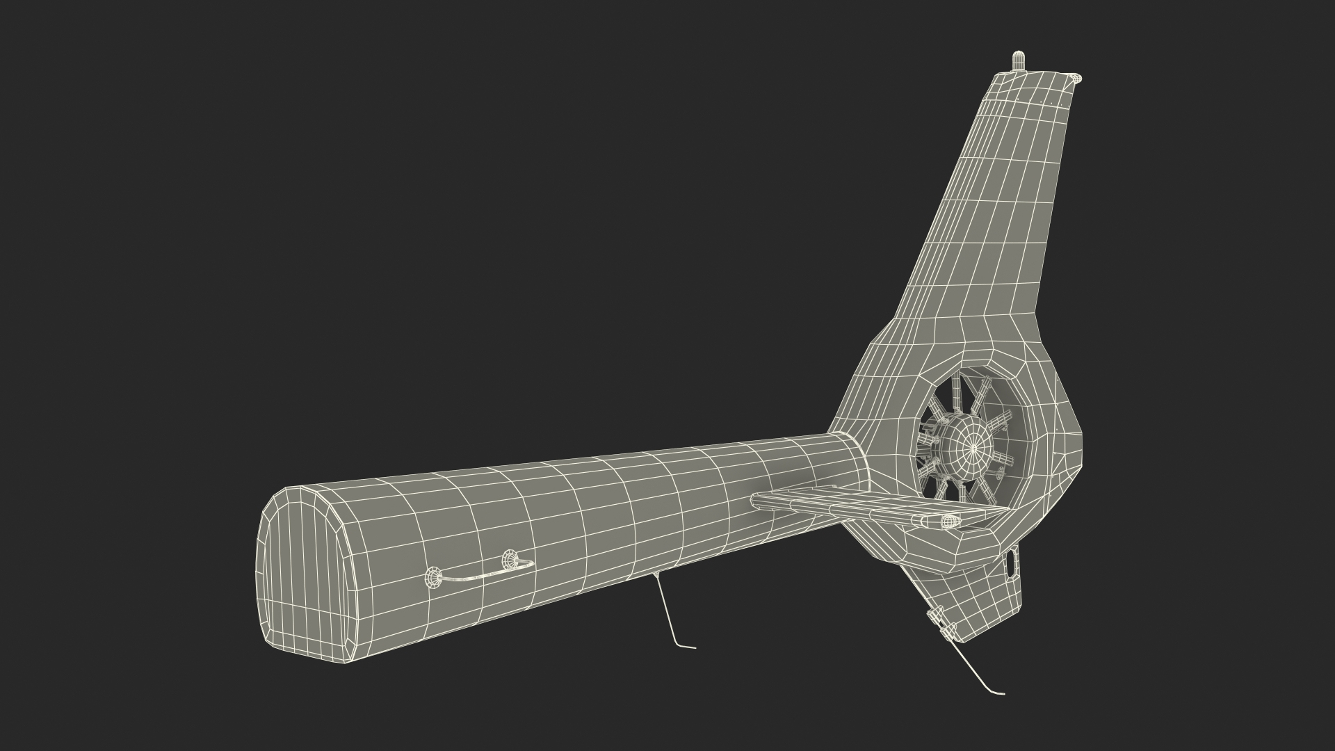3D Helicopter Tail Rotor Copter Model - TurboSquid 1642122