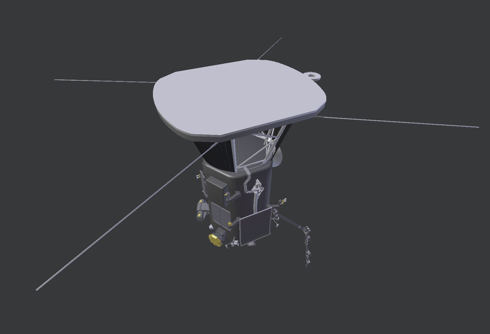 3D Space Probe Parker - TurboSquid 1176500