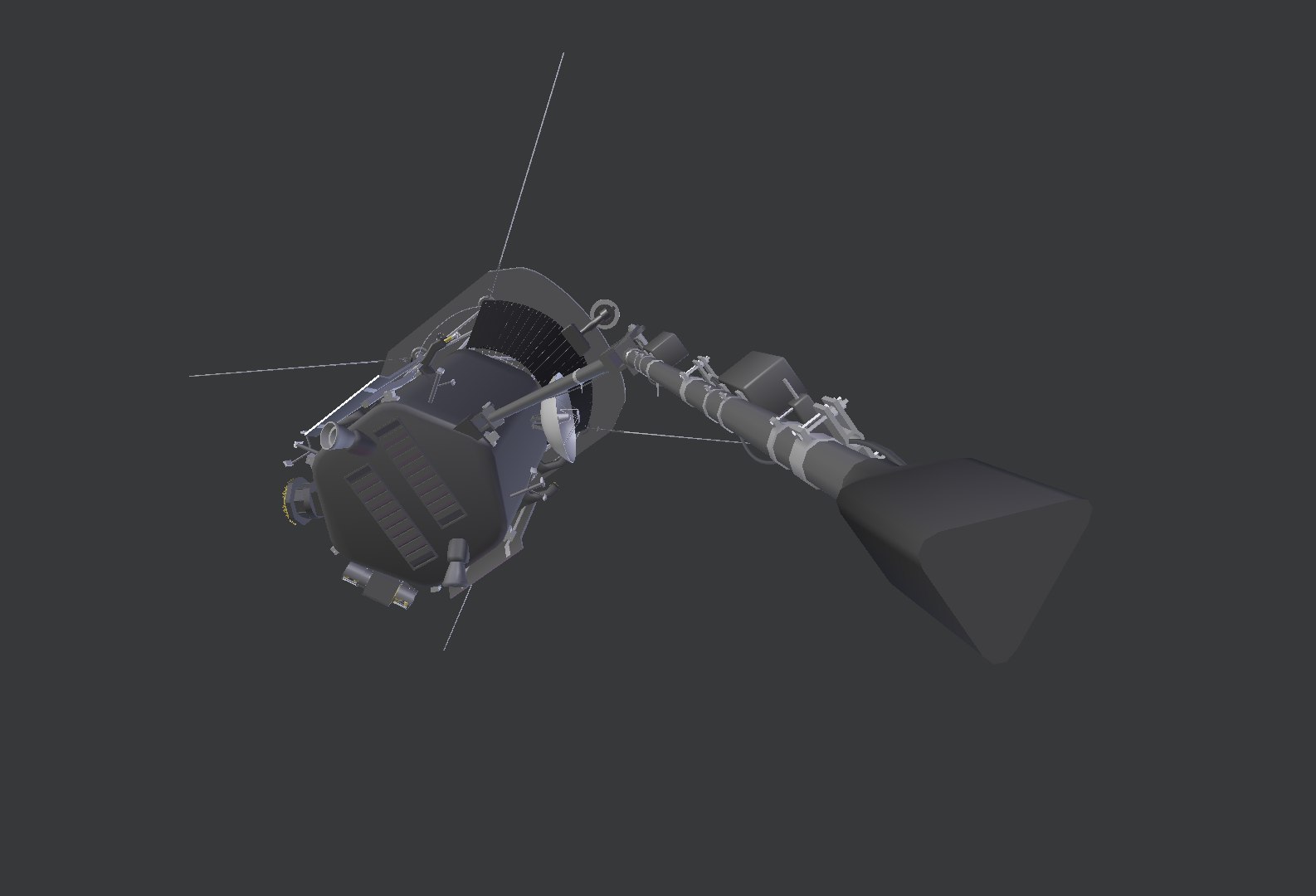 3D Space Probe Parker - TurboSquid 1176500