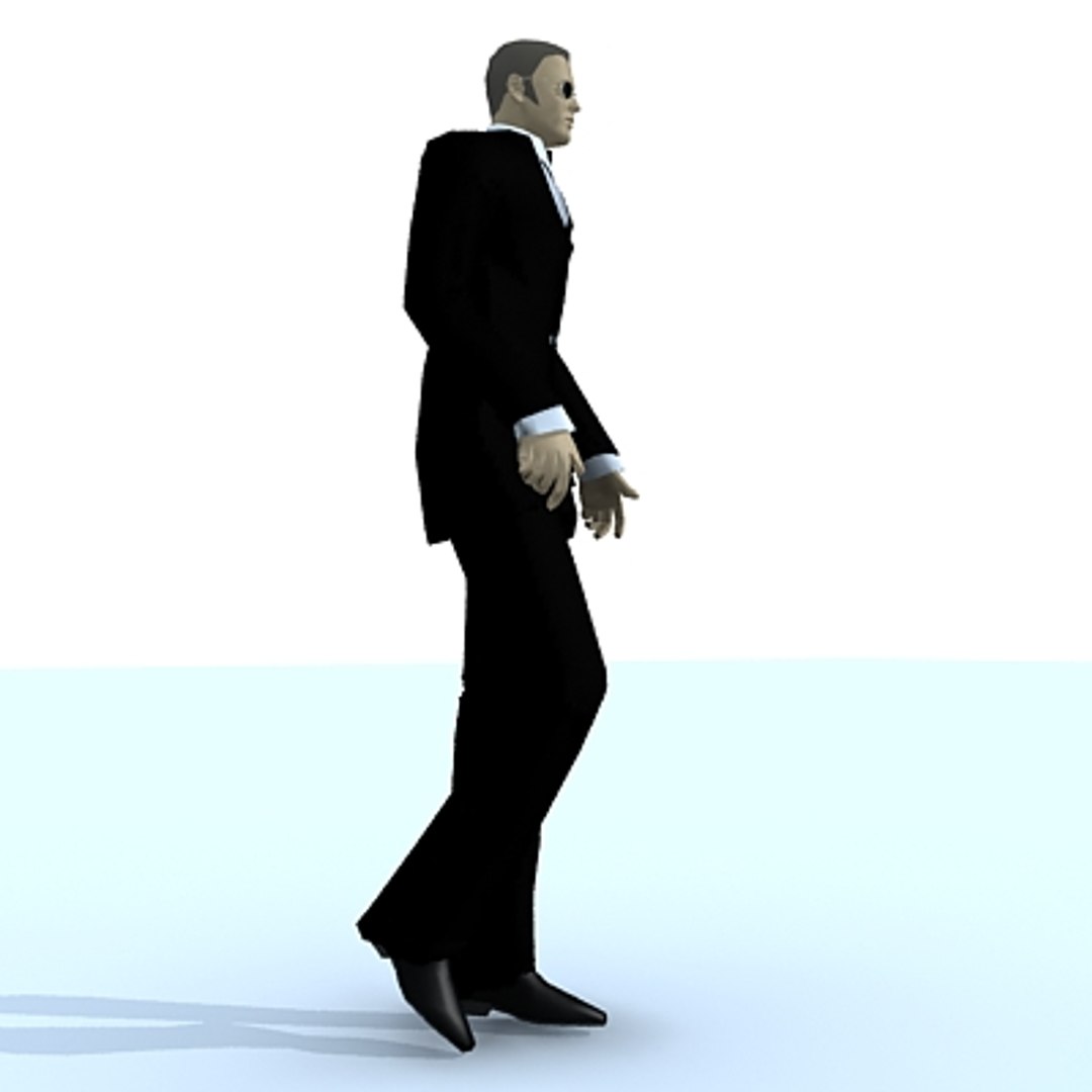 character walk 3d model