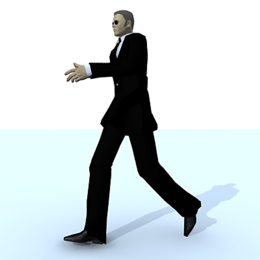 character walk 3d model