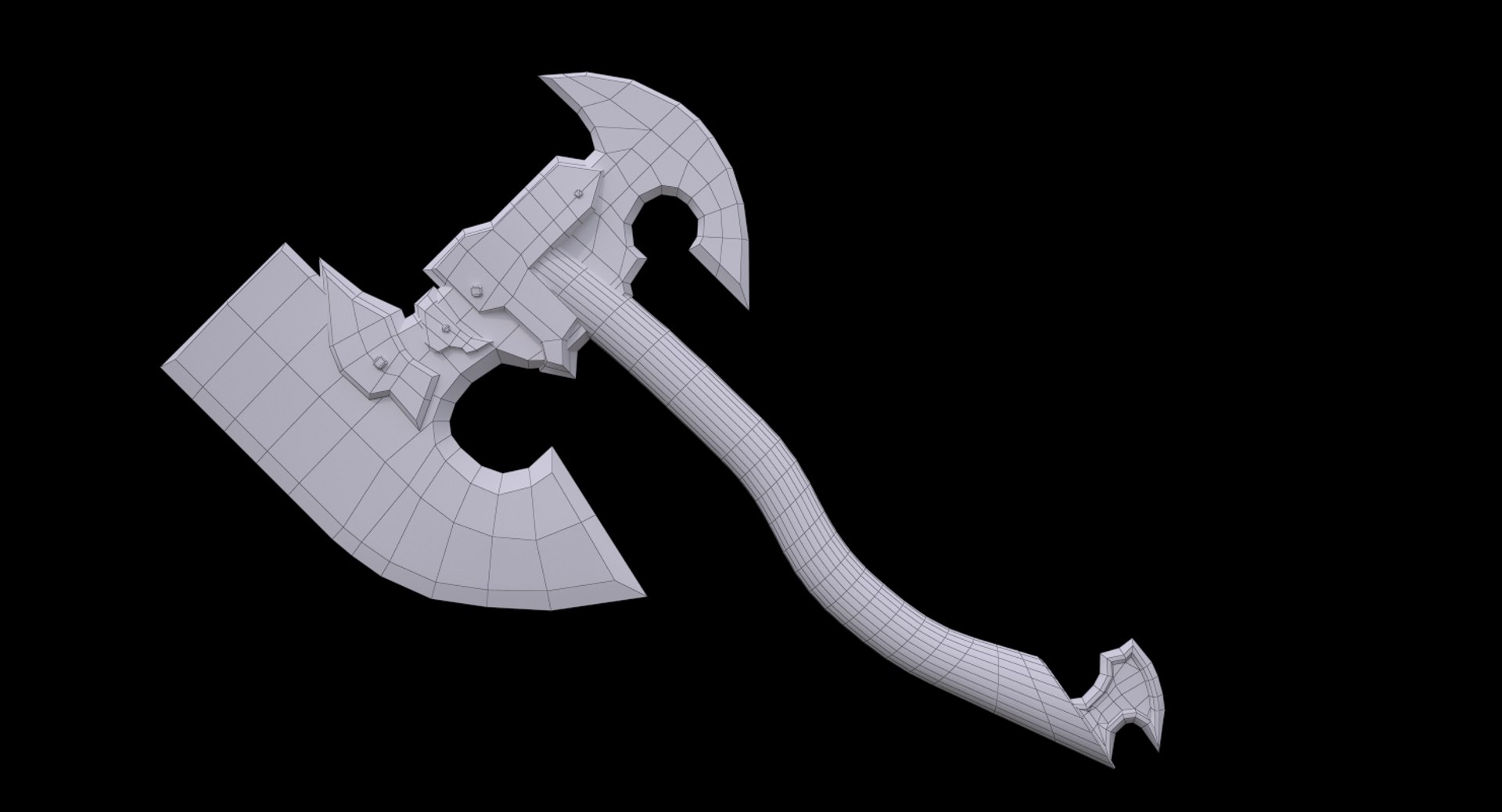 Battle Axe 3D Model - TurboSquid 1379782