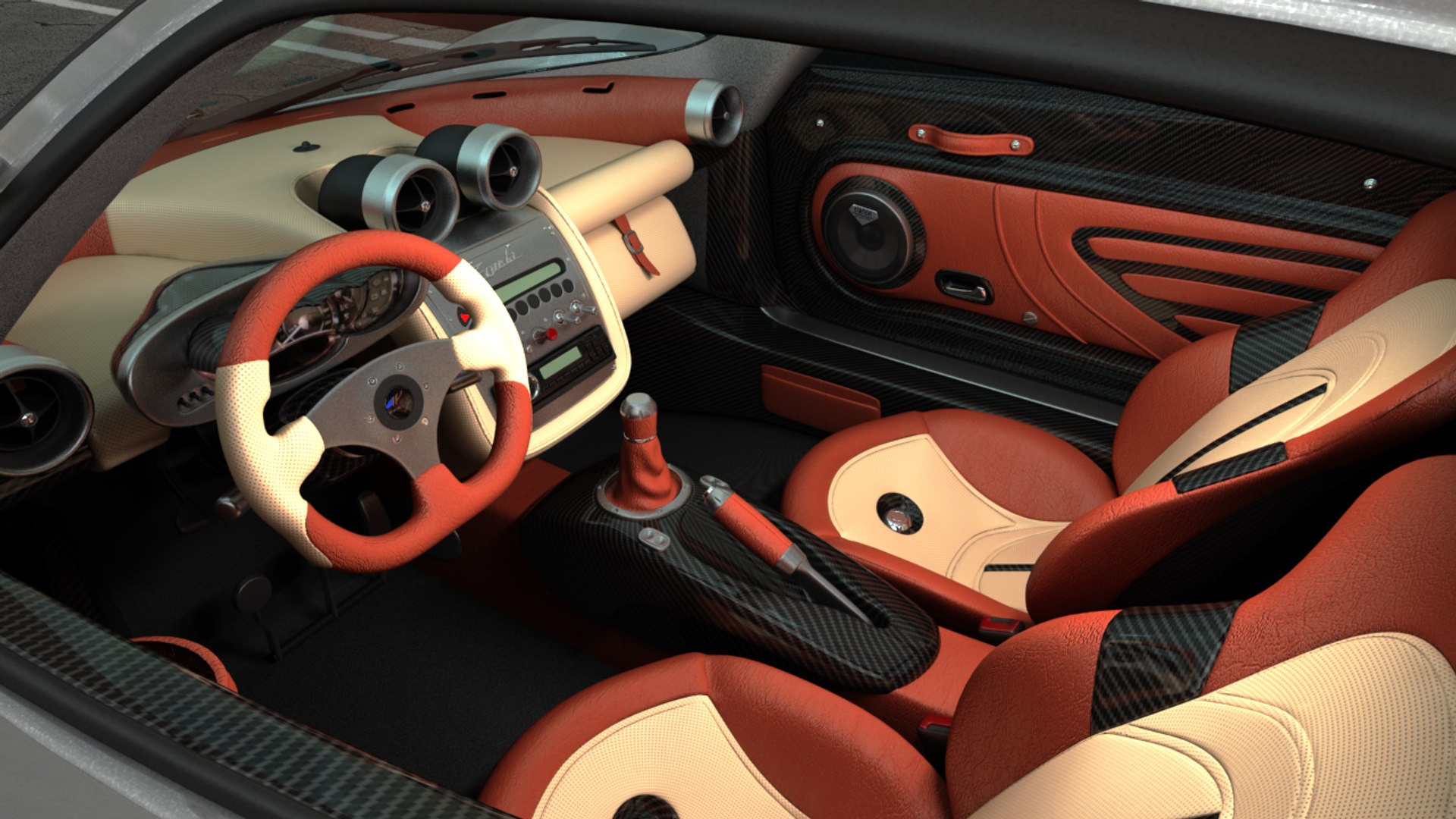 3d Model Of Pagani Zonda C12 2000