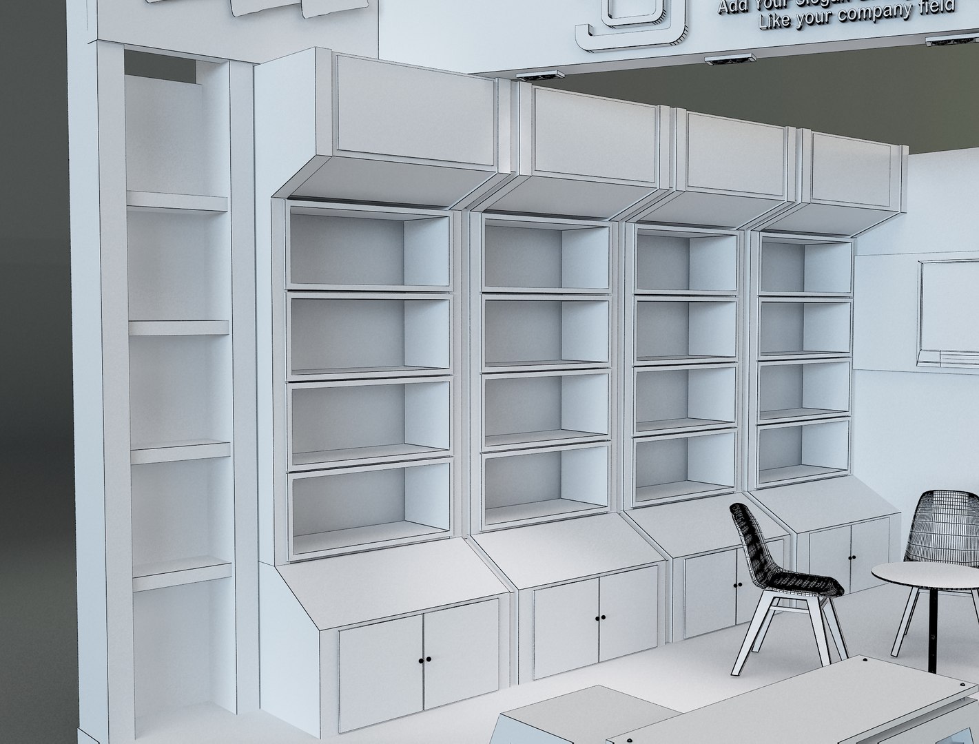 Booth Exhibition Stand A622b 3D Model - TurboSquid 2156513