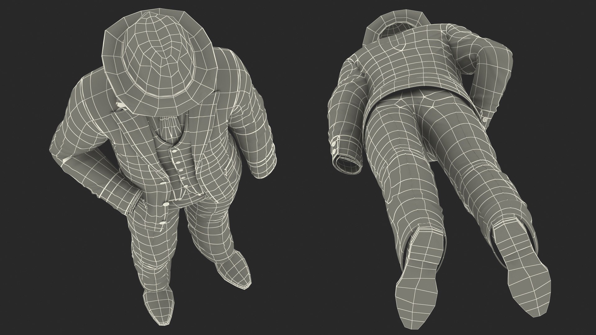 3D Leisure Suit Set Model - TurboSquid 1634886