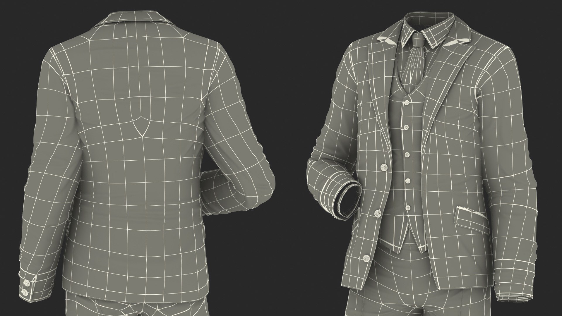 3D Leisure Suit Set Model - TurboSquid 1634886