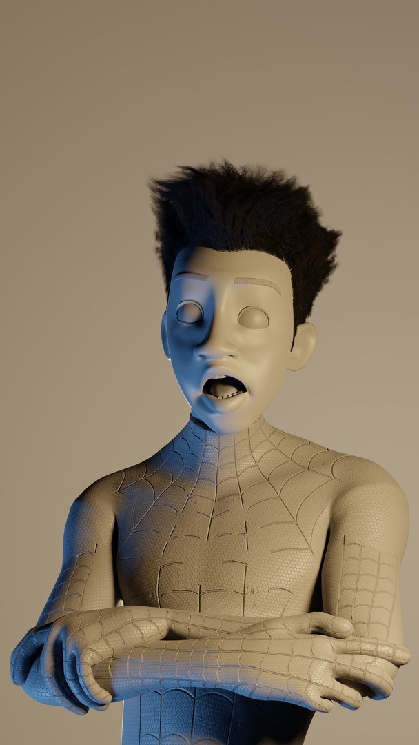 Miles Morales From Spider-Man Into The Spider-Verse 3D Model ...