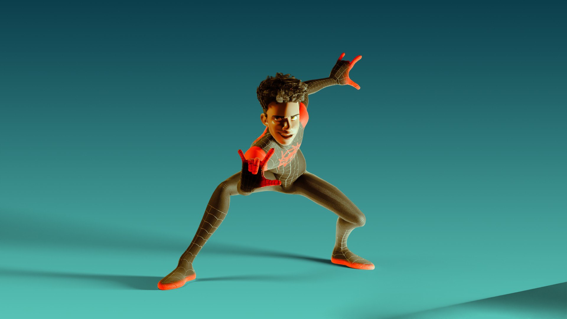 Miles Morales From Spider-Man Into The Spider-Verse 3D Model ...