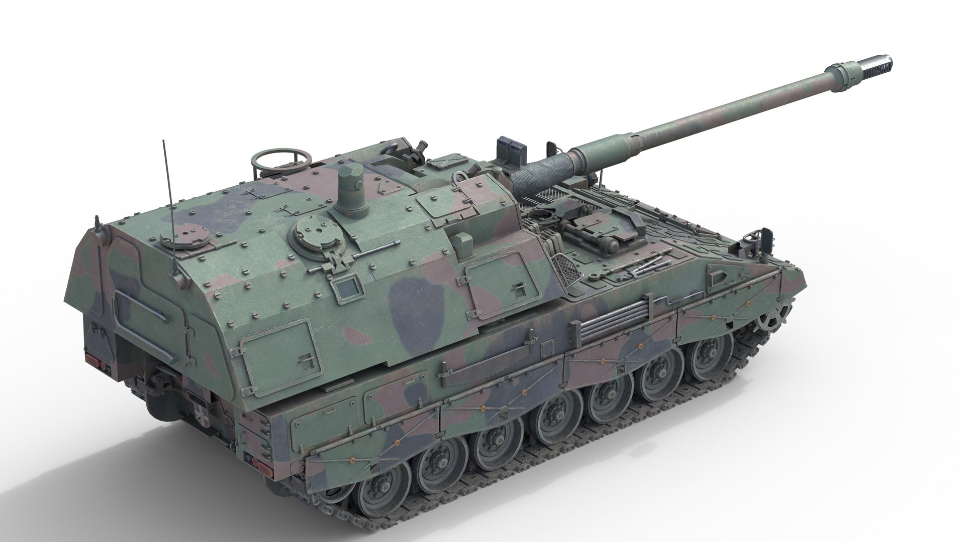 3D Panzerhaubitze 2000 Self Propelled Howitzer Model - TurboSquid 2331410
