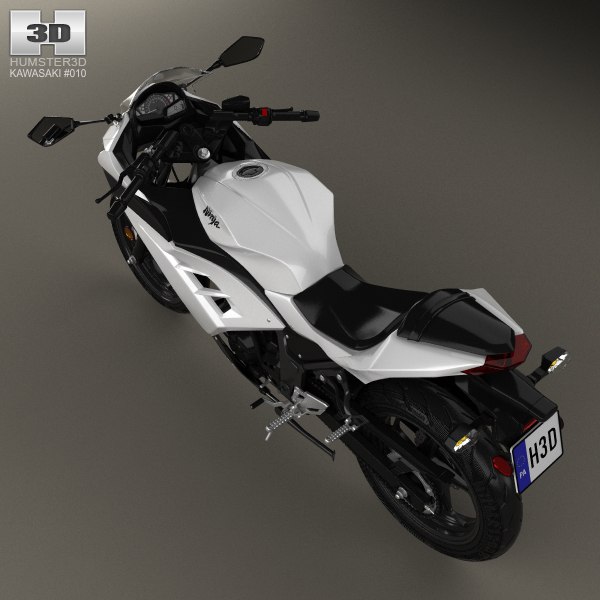 가와사키 닌자 300 2014 3D 모델 - TurboSquid 1236585