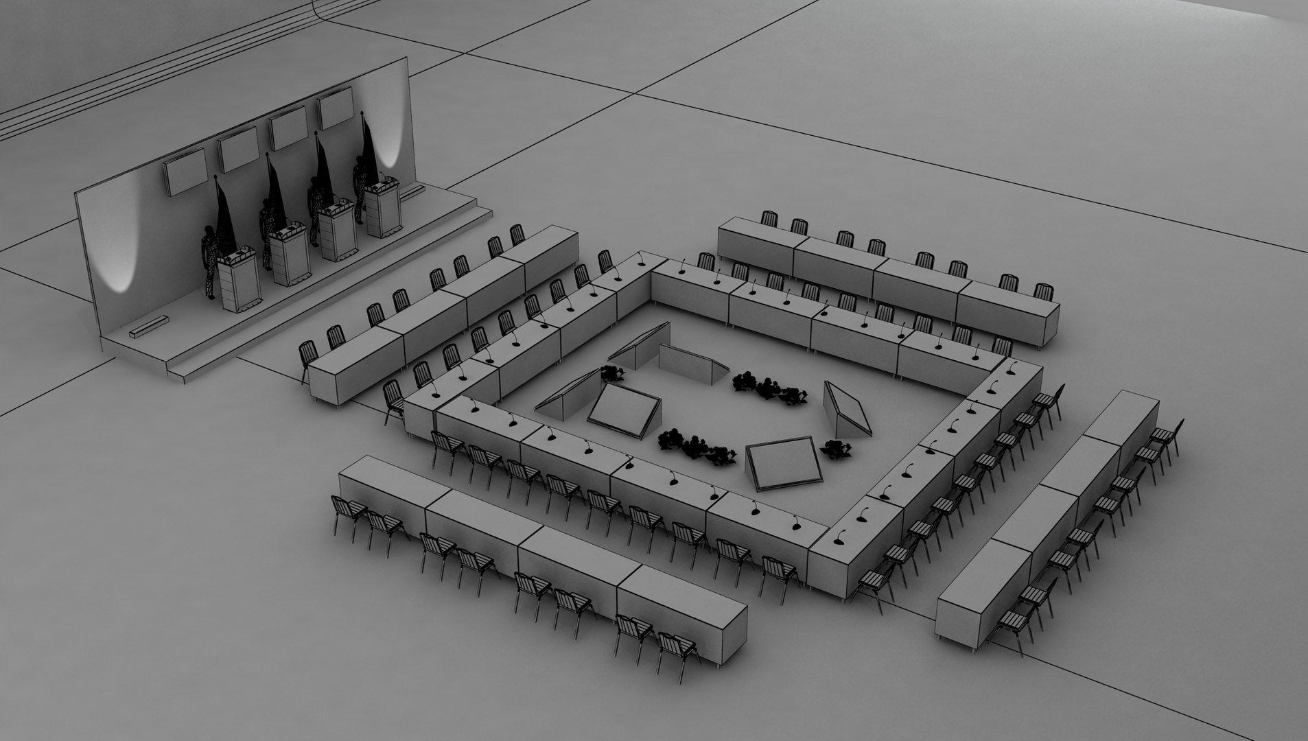Stage Meeting 3D Model - TurboSquid 1534000