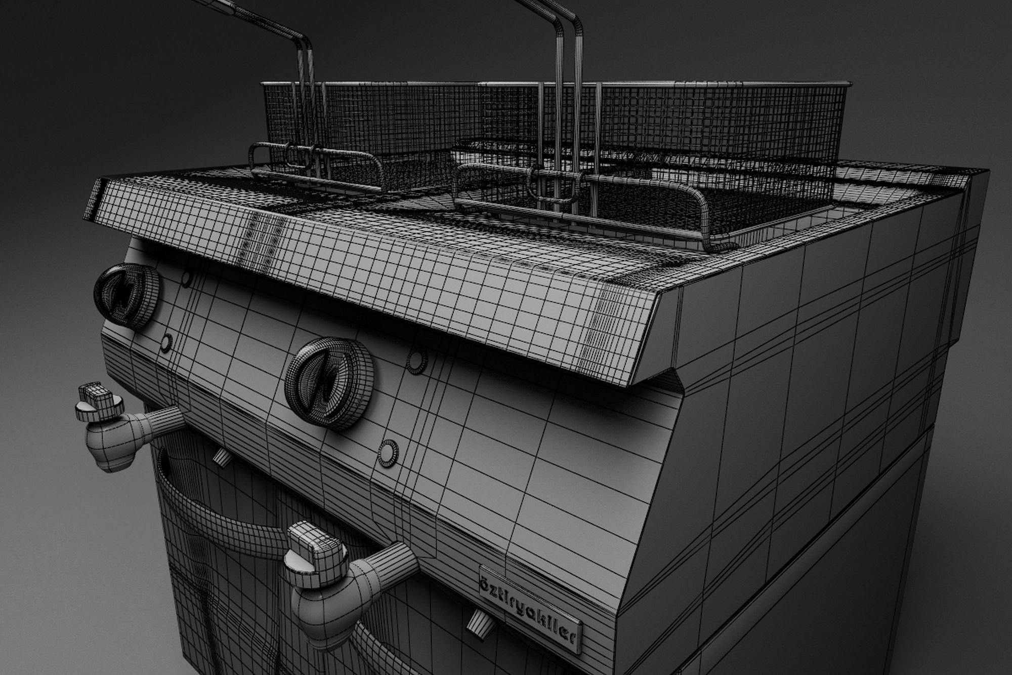 3D fryer modeled - TurboSquid 1704318