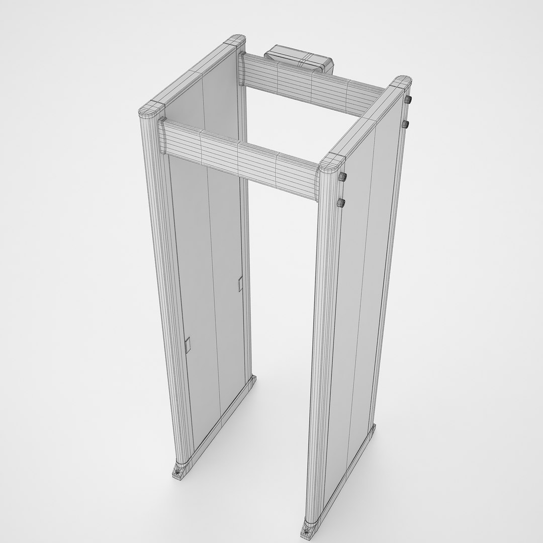 3D Model Door Frame Metal - TurboSquid 1429778