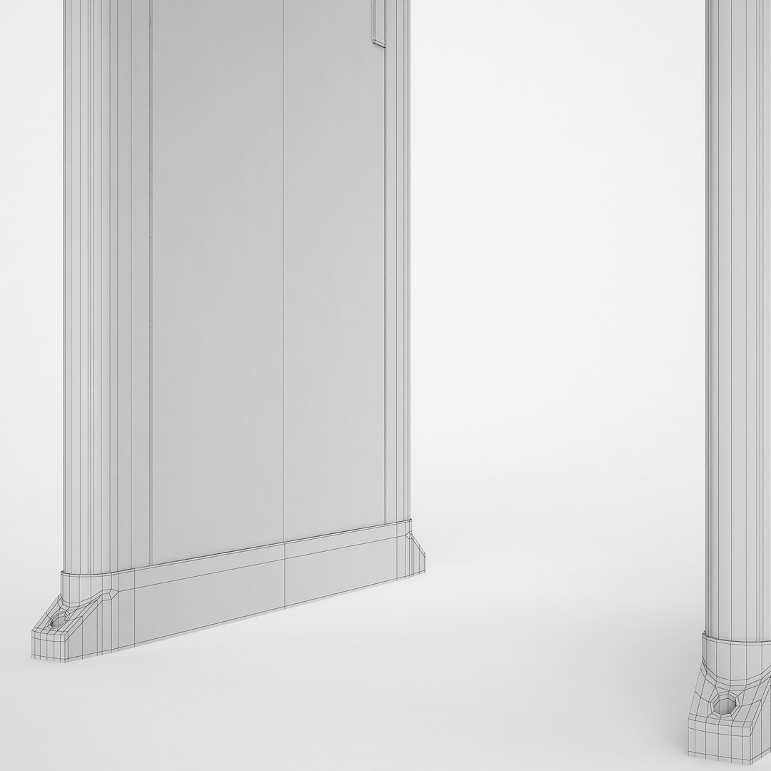 3D Model Door Frame Metal - TurboSquid 1429778