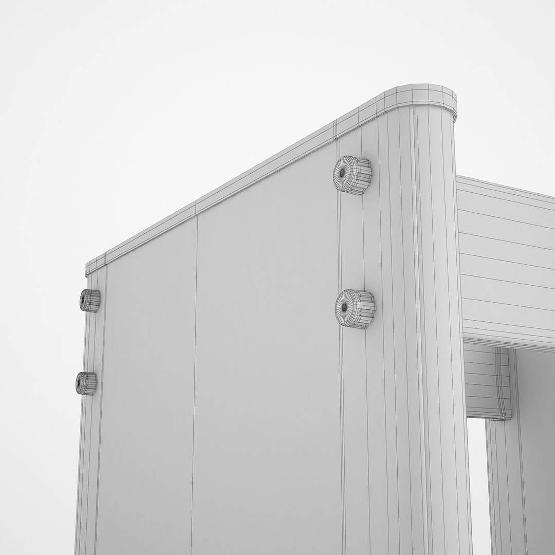 3D Model Door Frame Metal - TurboSquid 1429778
