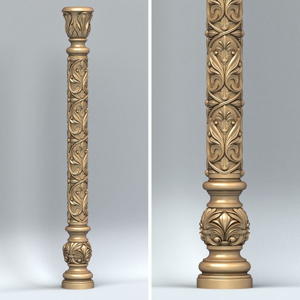 3d carved column