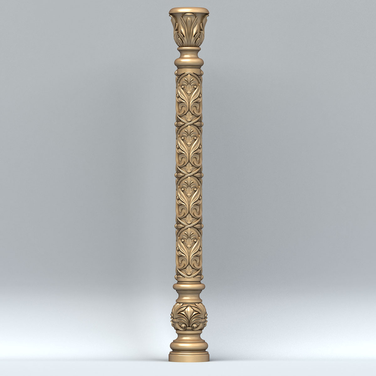 Carved column 3D model - TurboSquid 1281069