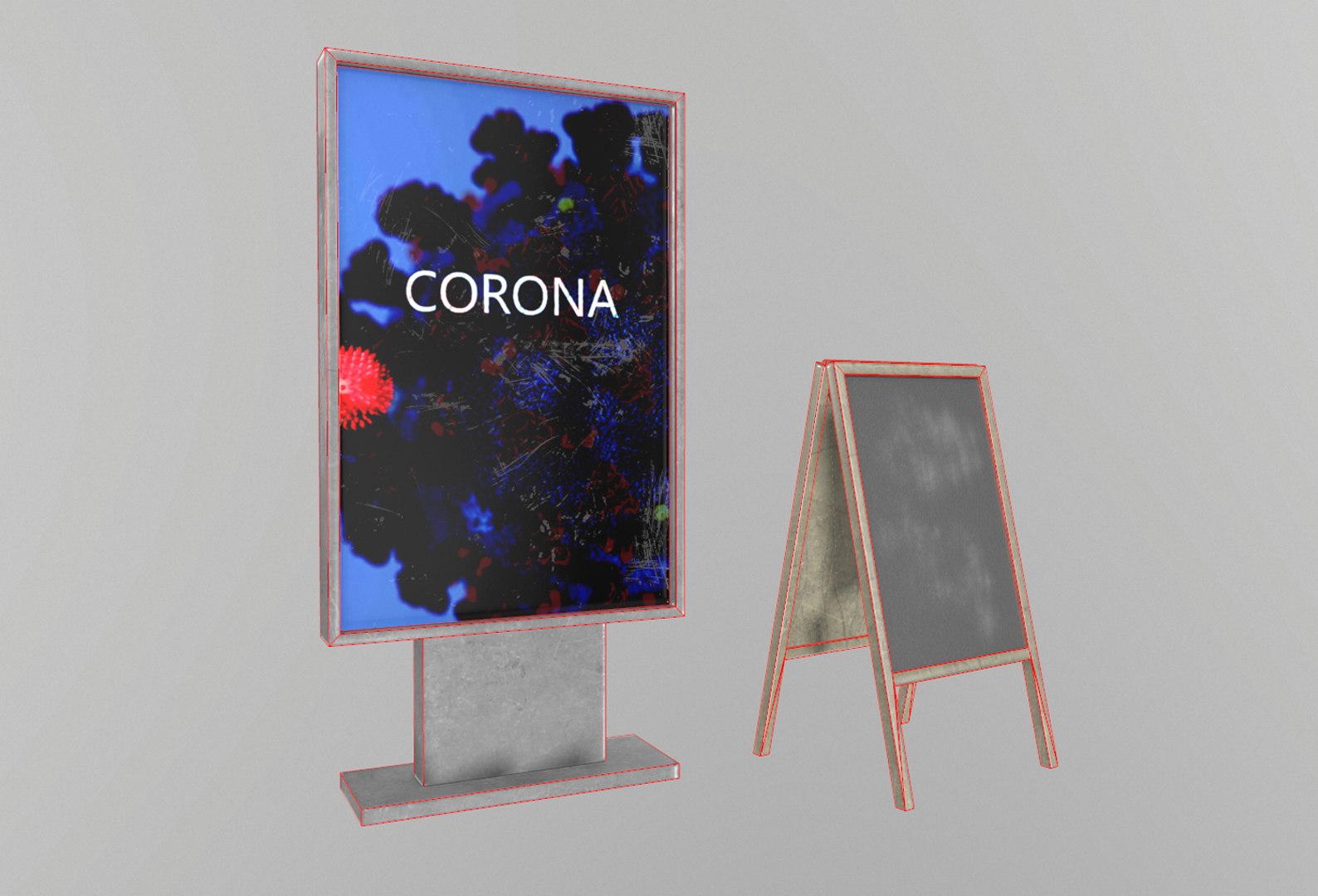 Ad Stands 3D - TurboSquid 1546276