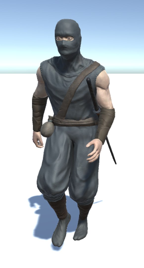 Ninja character morph face 3D | 1142515 | TurboSquid