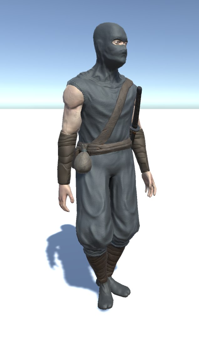 Ninja character morph face 3D | 1142515 | TurboSquid