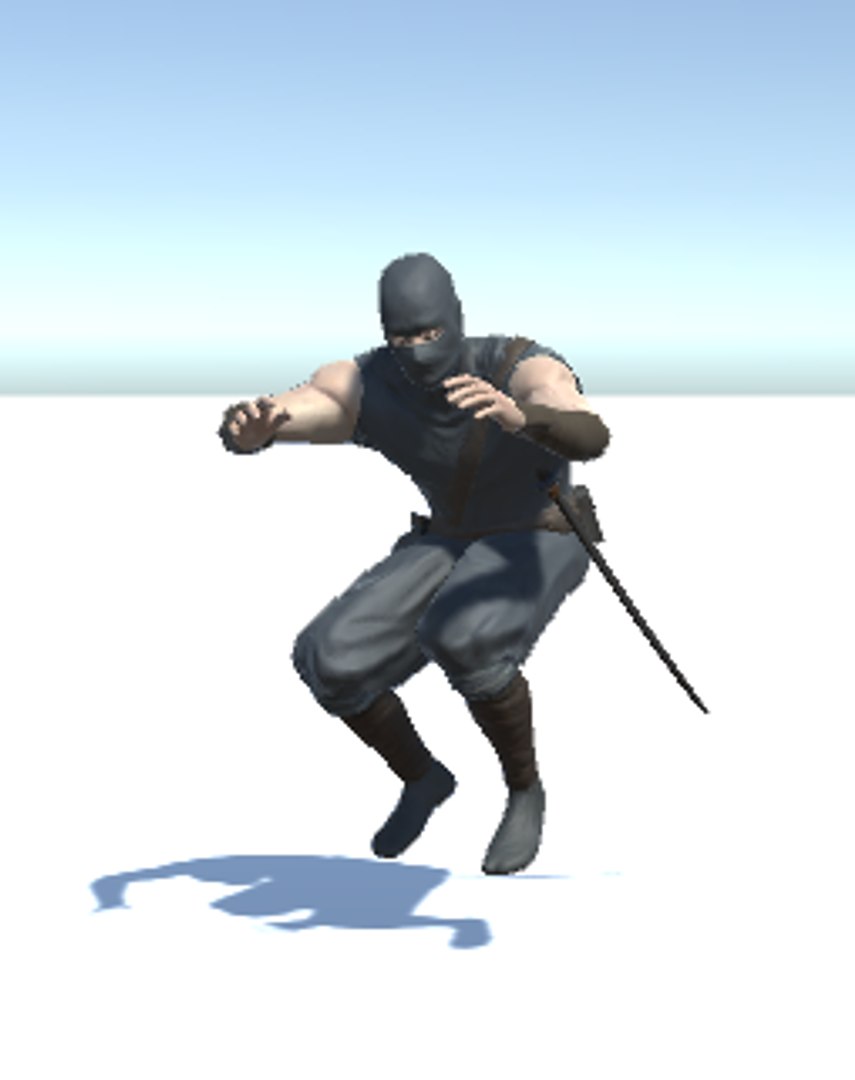 Ninja character morph face 3D | 1142515 | TurboSquid