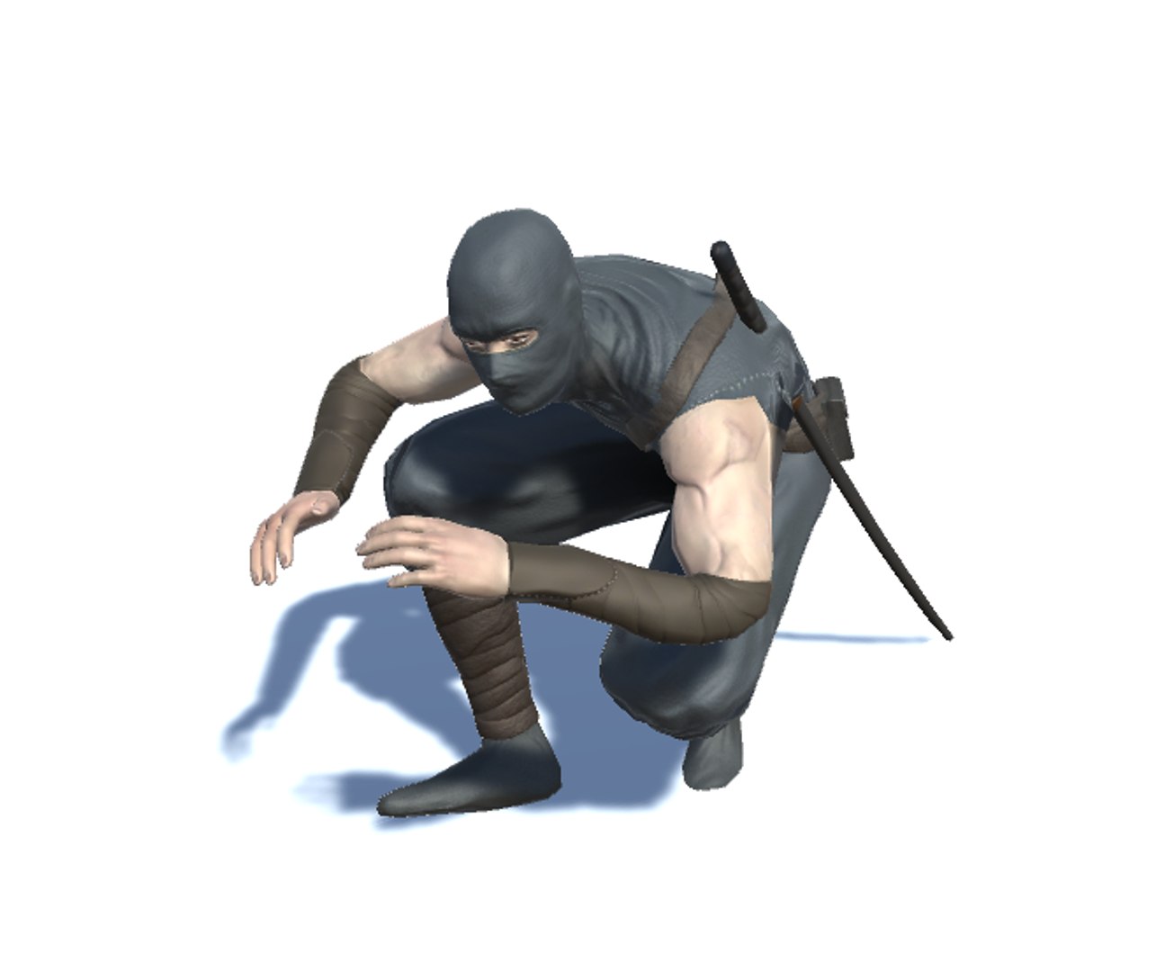 Ninja character morph face 3D | 1142515 | TurboSquid