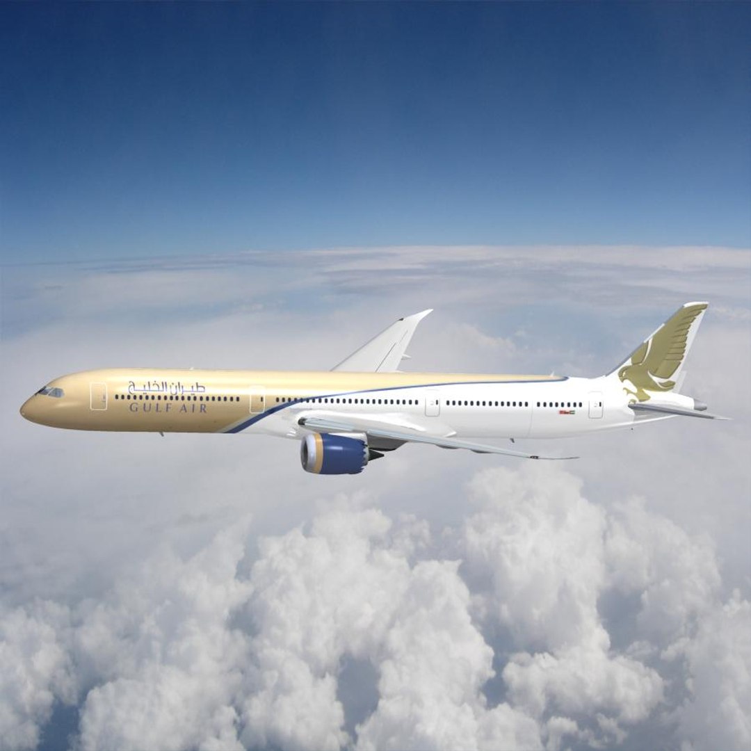 3d Model B787-10 Gulf Air 787-10
