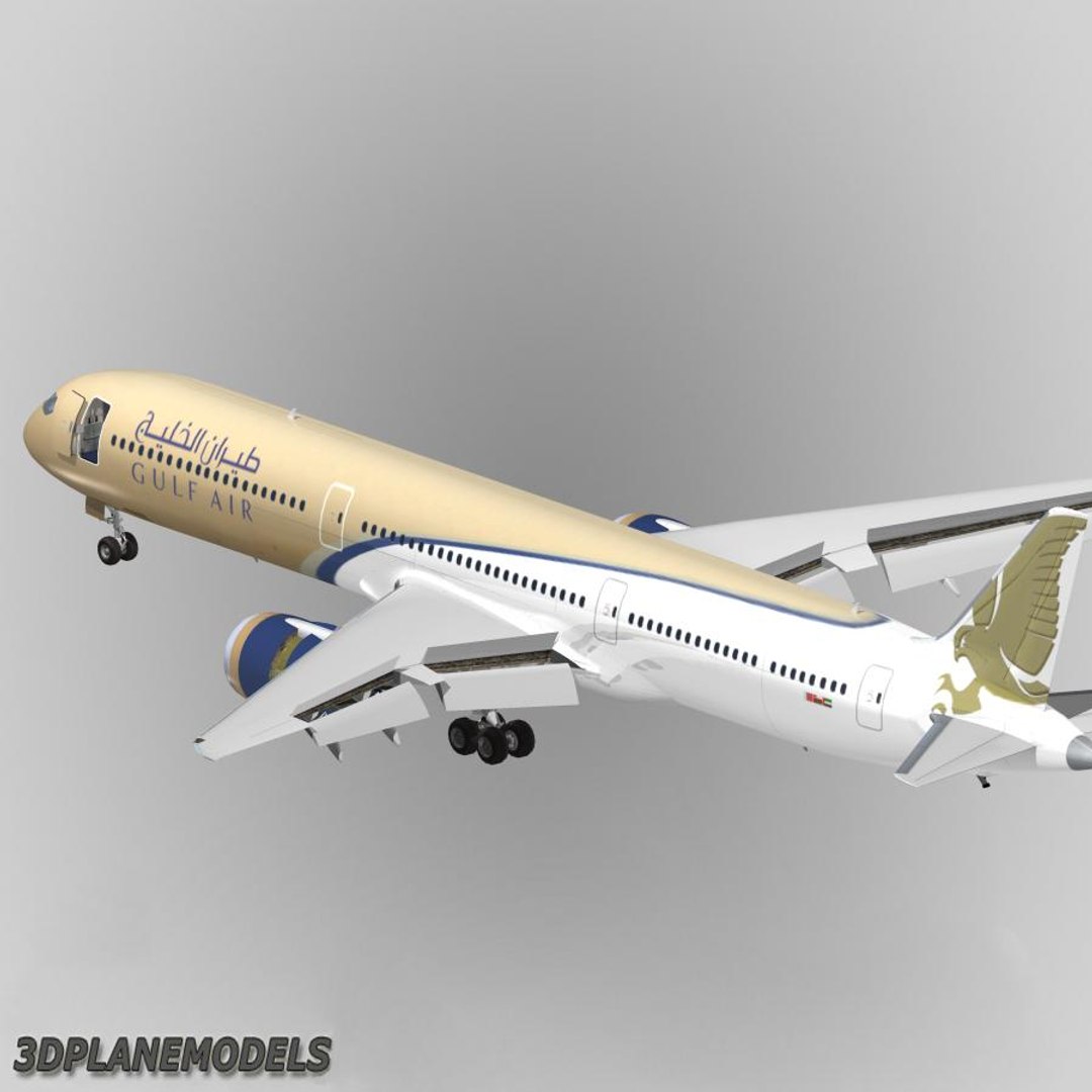 3d Model B787-10 Gulf Air 787-10