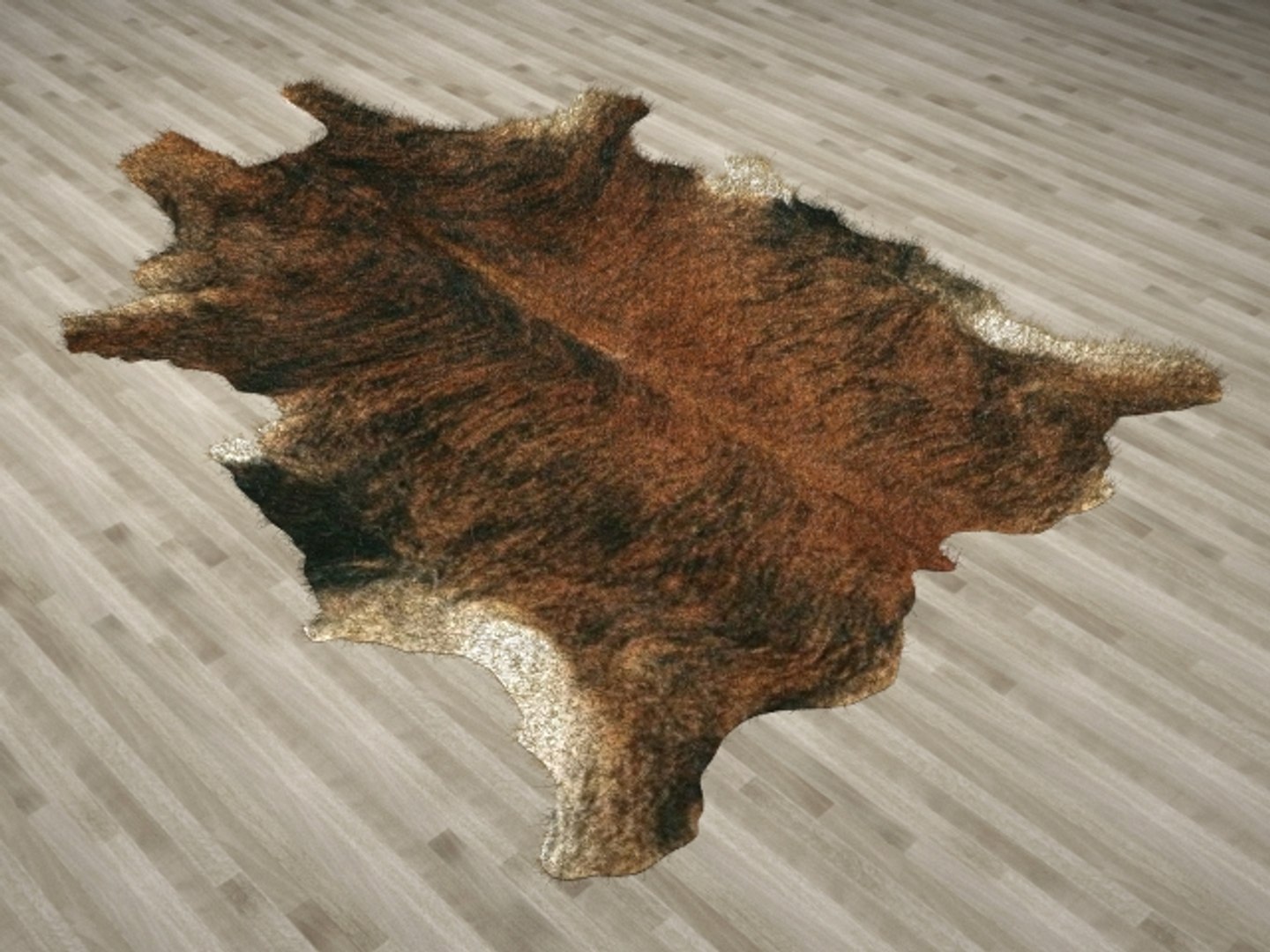 Fur Rug Skin 3d Model