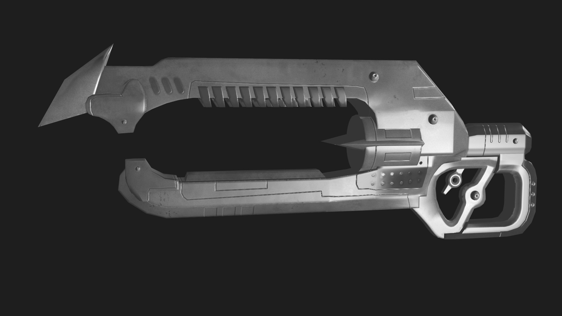 3D sci-fi pulse rifle weapon - TurboSquid 1323336