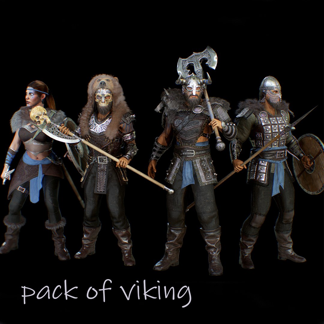 Pack Of Viking Model - TurboSquid 1772507