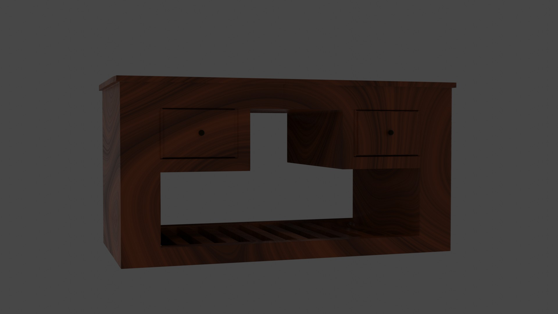 3D Normal Table With Drawers Model - TurboSquid 2060486