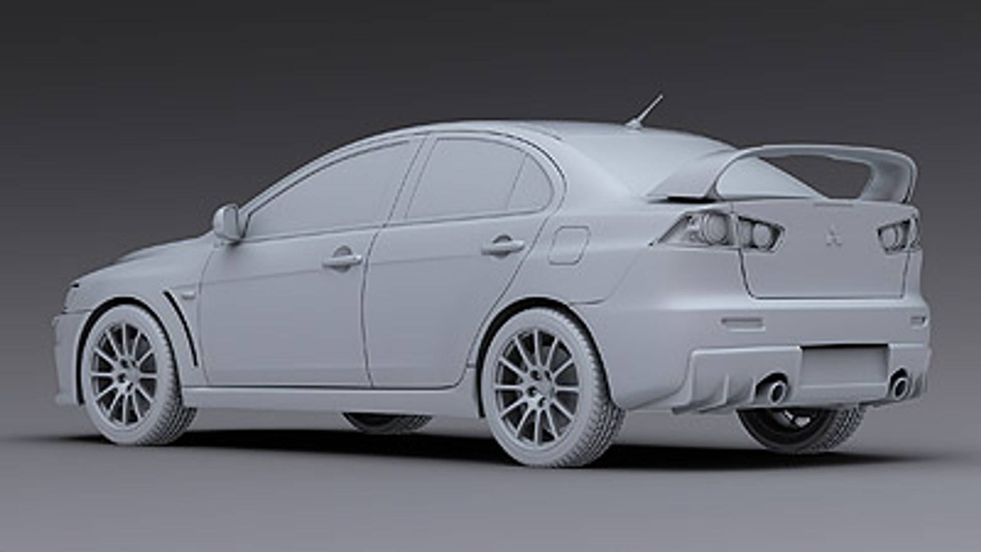 3d Mitsubishi Lancer Evo X