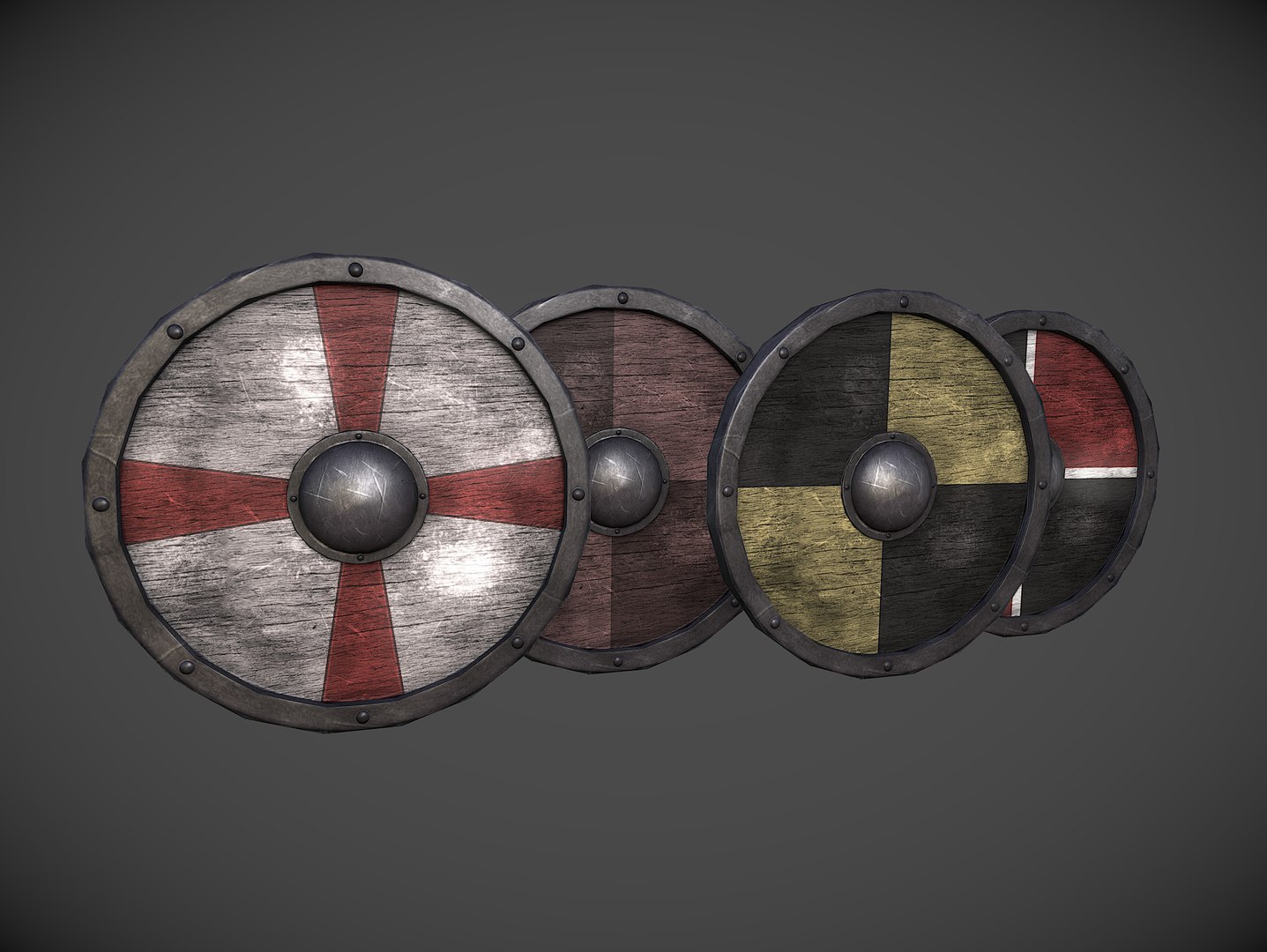3d model shield pack 1
