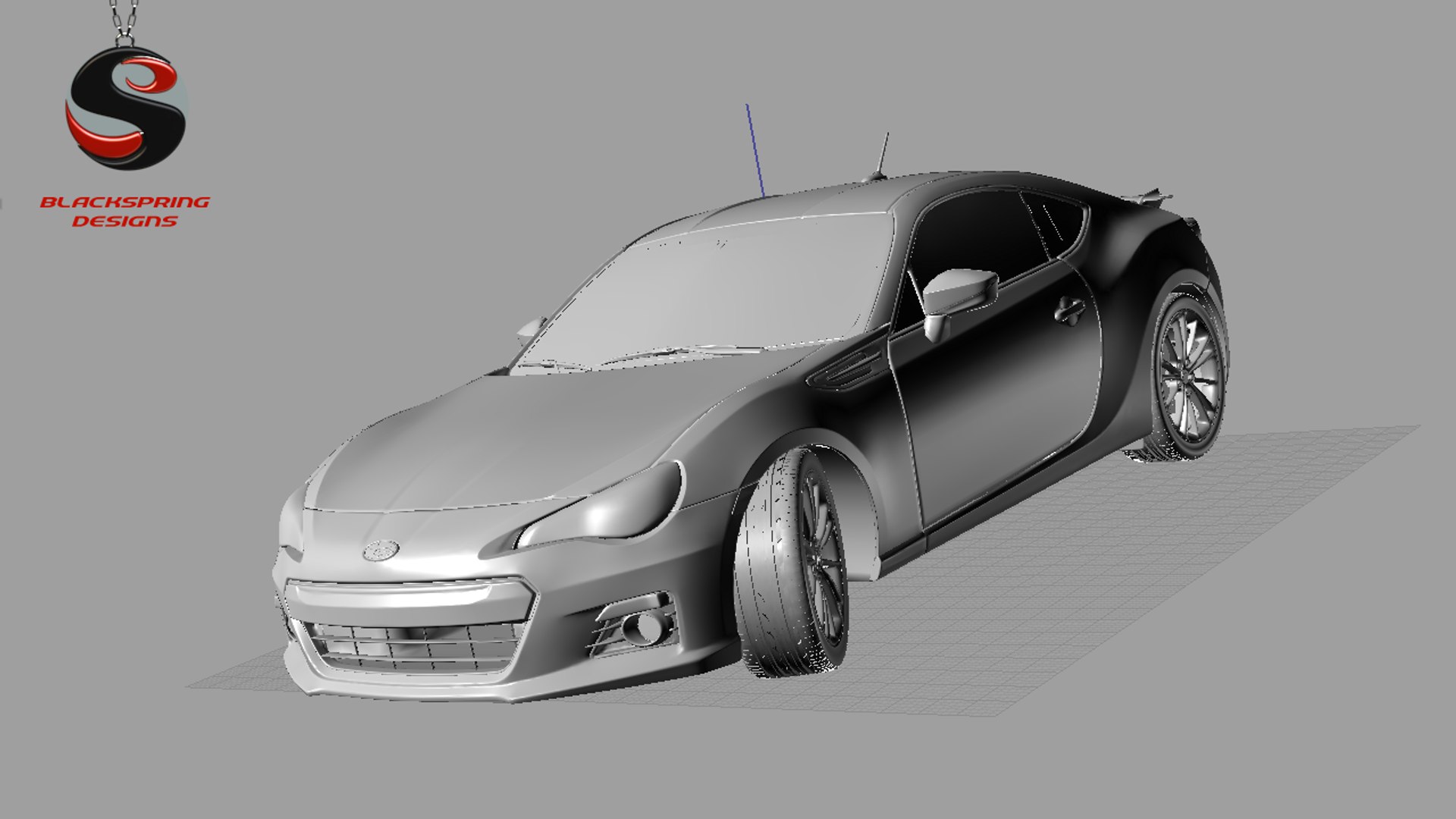 Subaru Brz 2015 3d Model