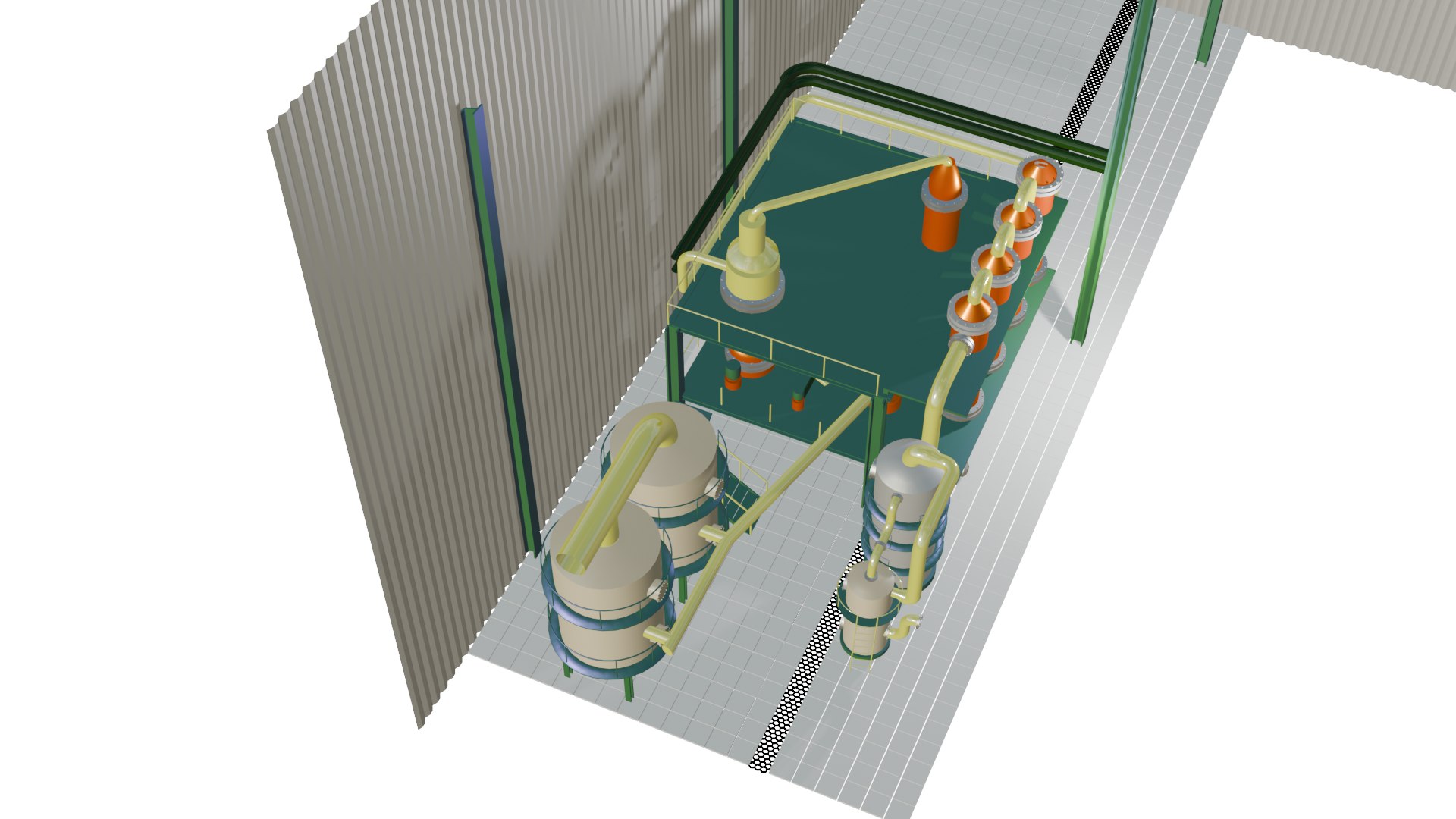 Suphonation-plant DISTILLERY 3D - TurboSquid 2220340