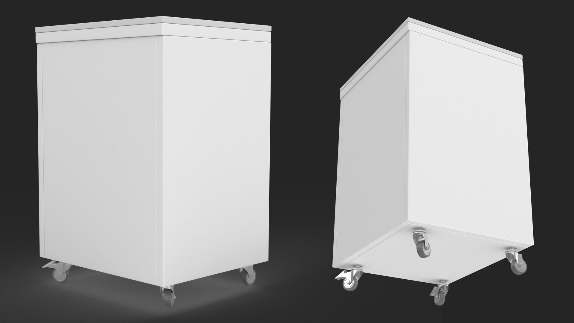 3D Wheeled Medical Storage Locker - TurboSquid 2099298