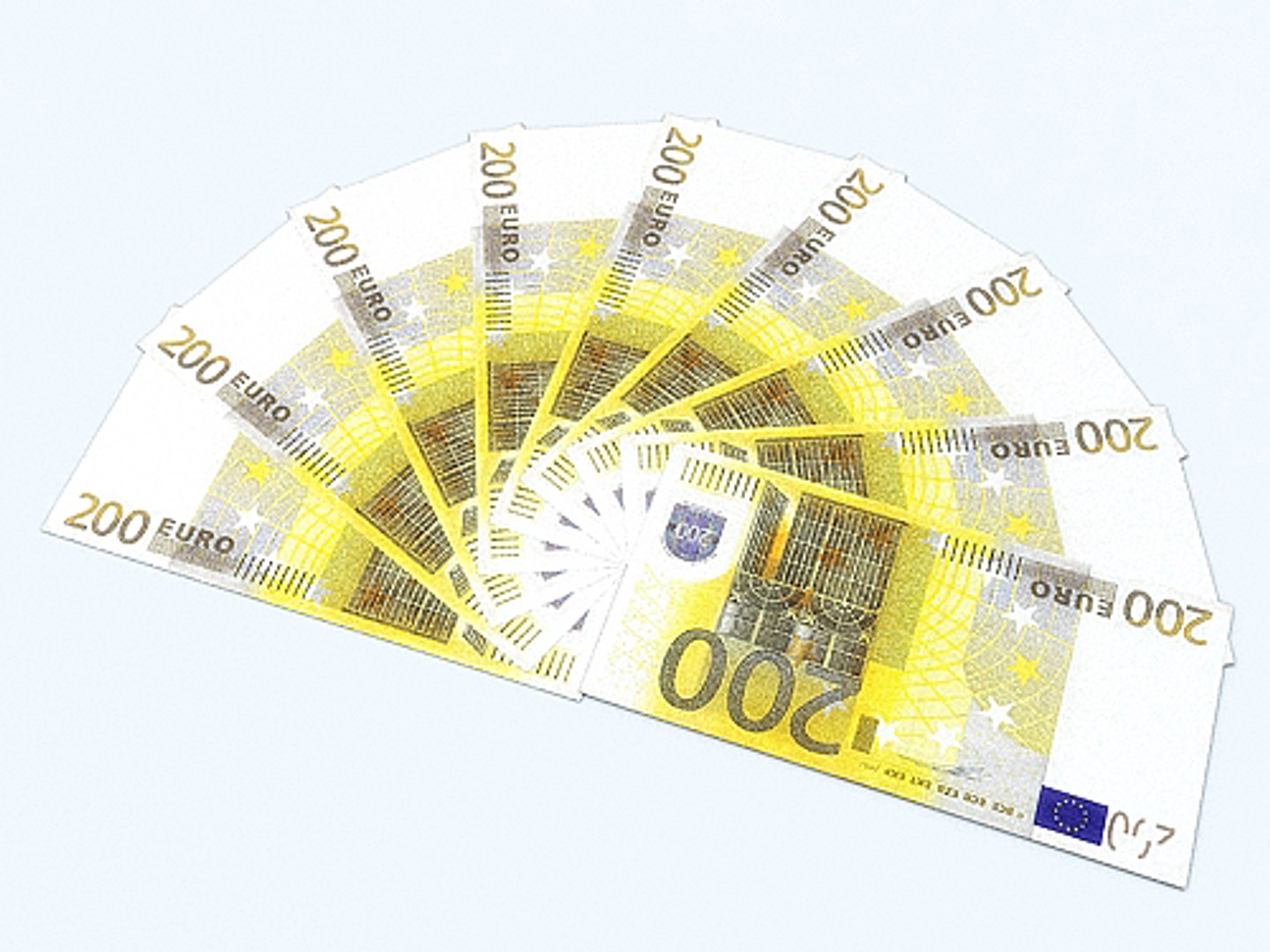 Euro Bills Collections 3d Max