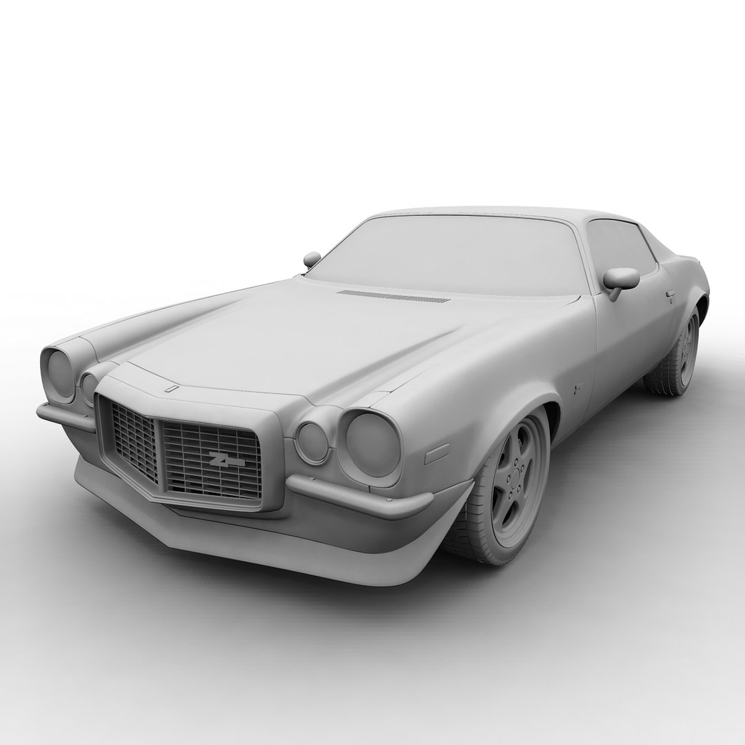 Chevrolet Camaro 1970 3d Model