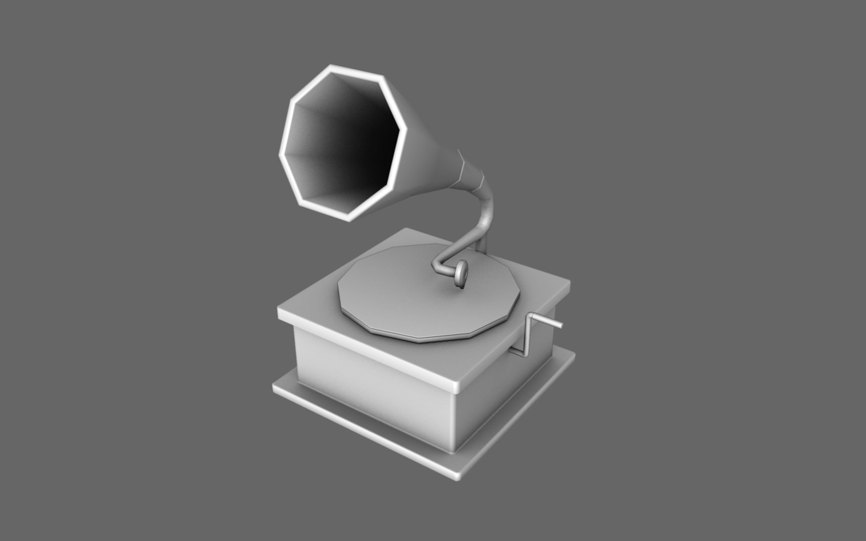 Free Obj Model Old Gramophone Record