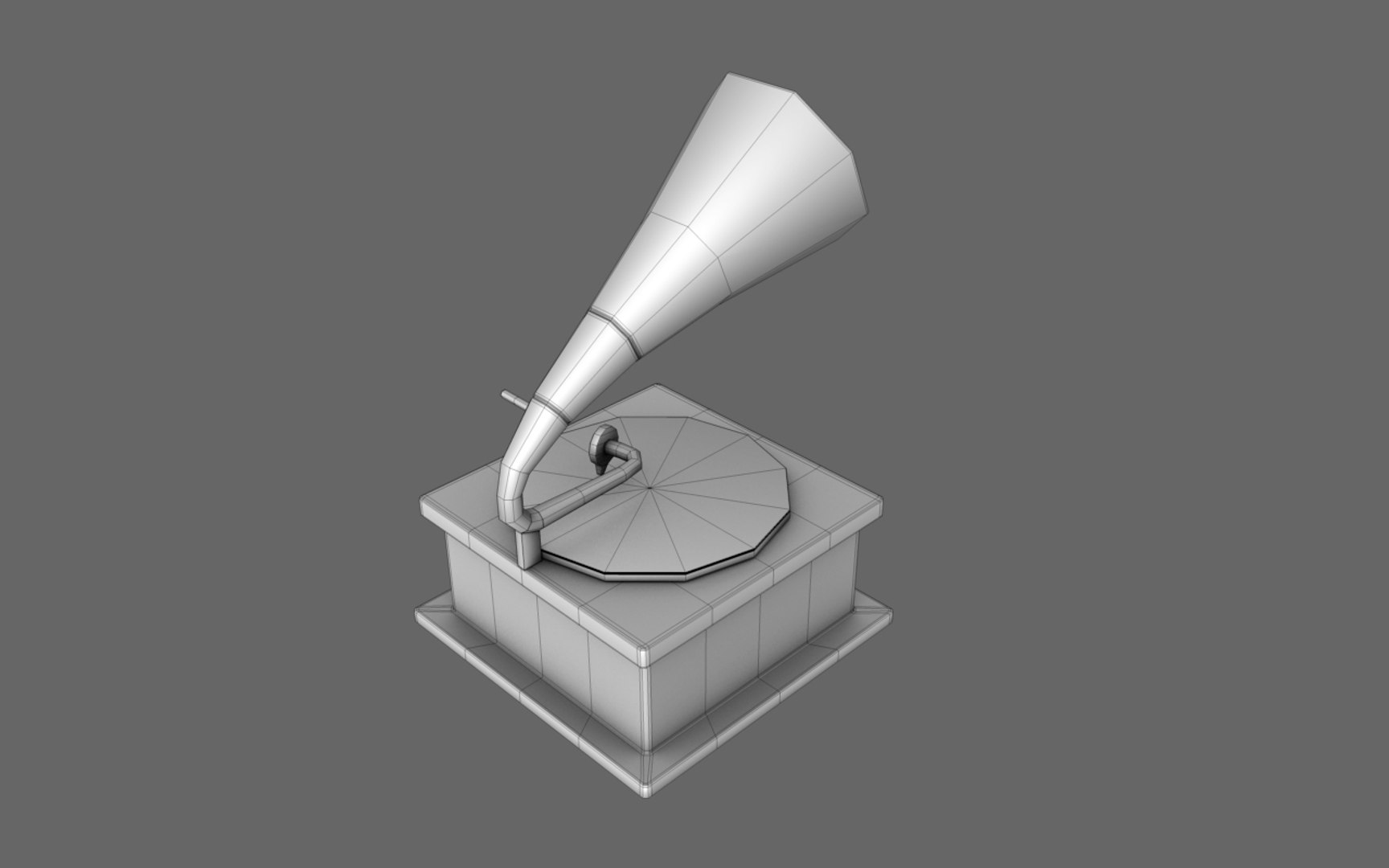 Free Obj Model Old Gramophone Record