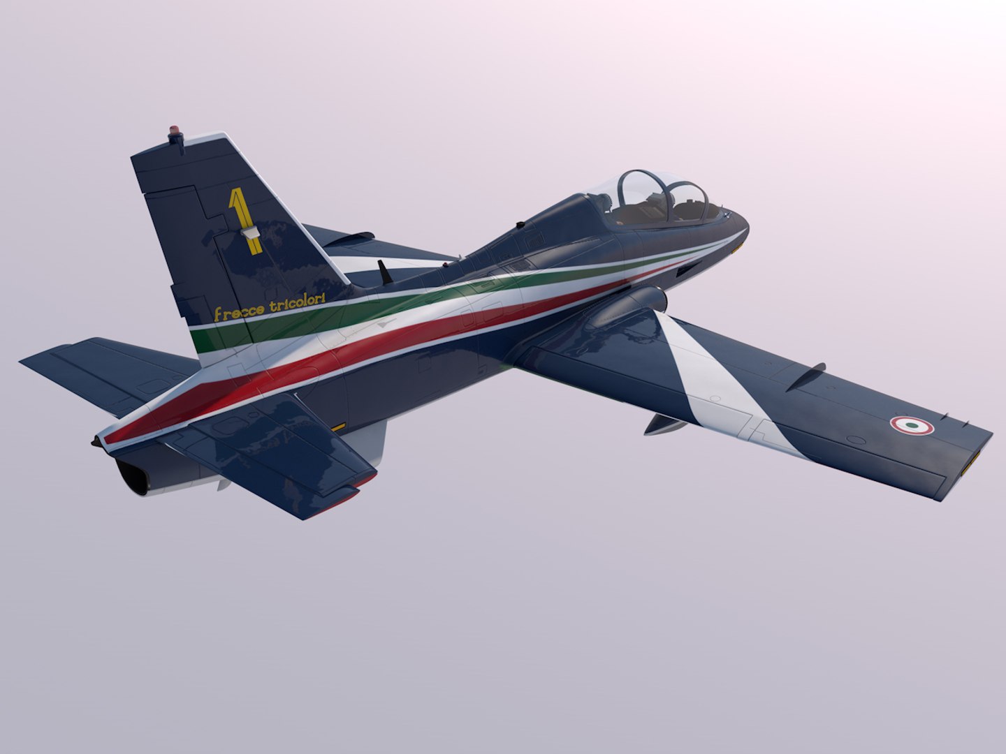 3d acrobatic italian airplane