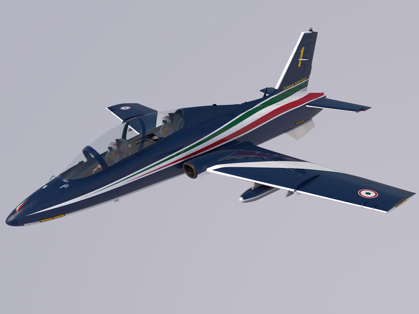 3d acrobatic italian airplane