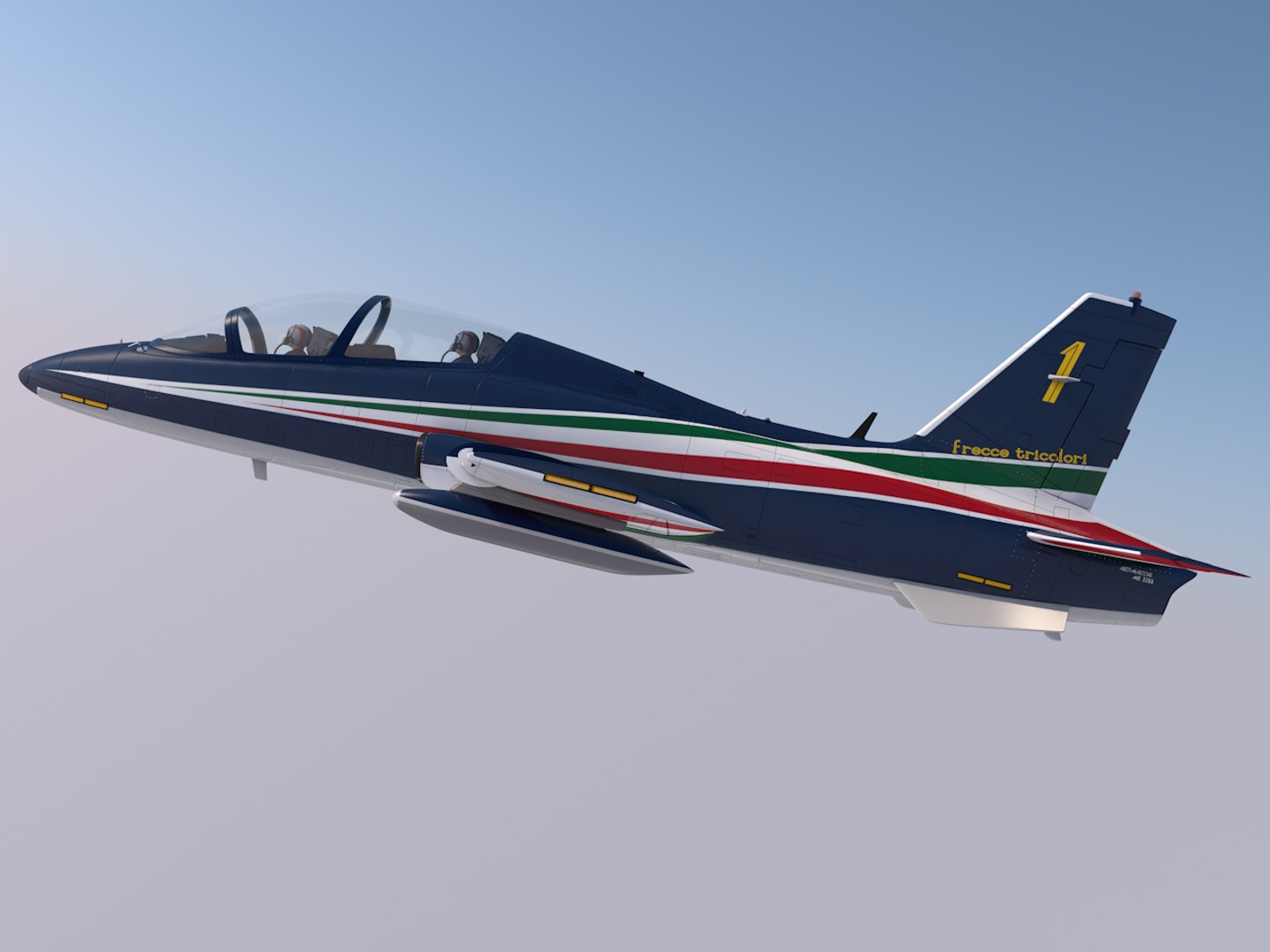 3d acrobatic italian airplane