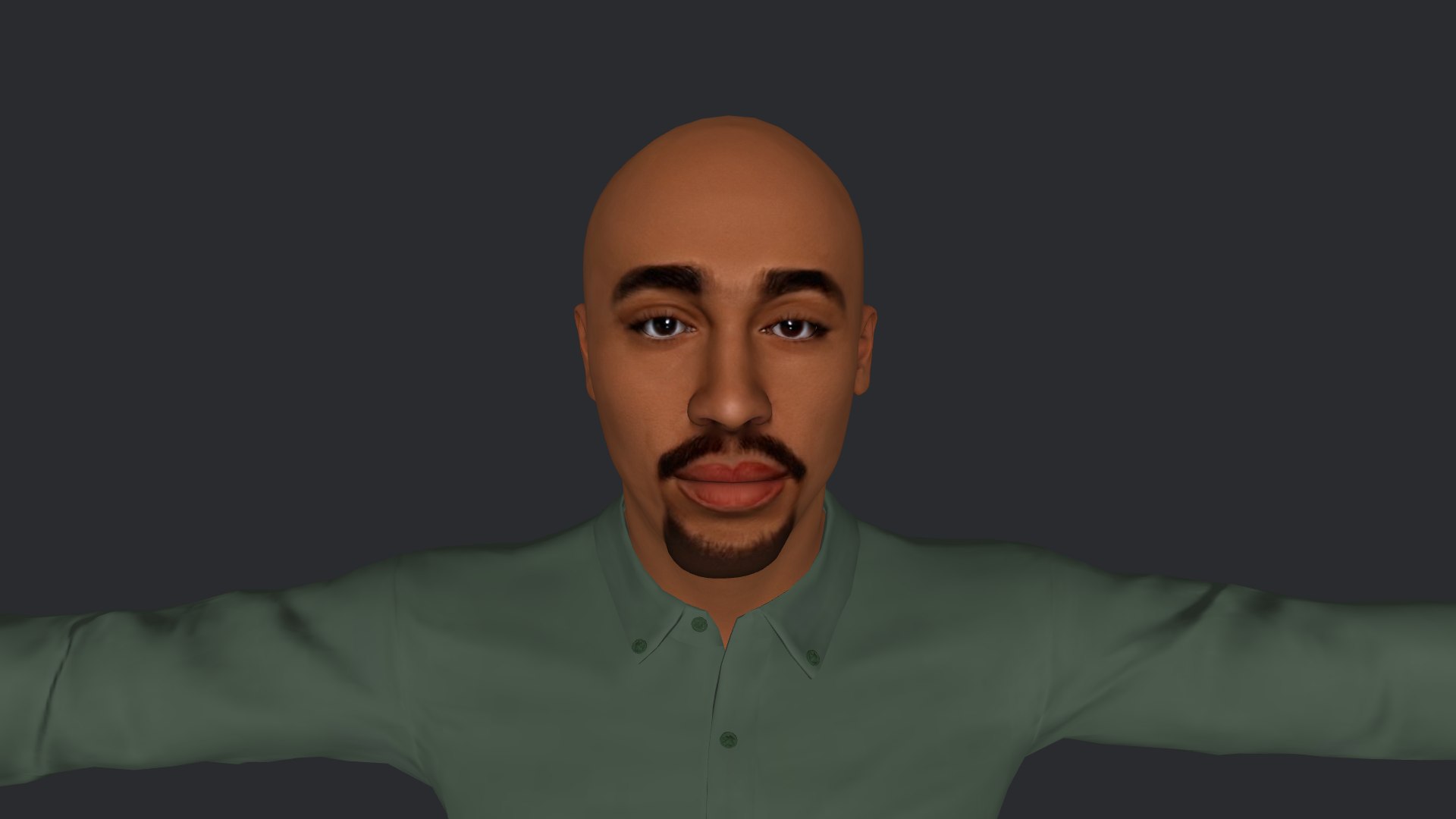 3D Tupac Shakur Hyper Realistic Full Body Fully Rigged 3D Character ...